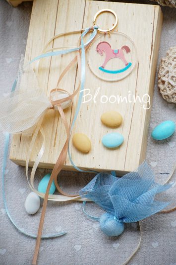 Μπομπονιερες βαπτισης αγορι - Blooming